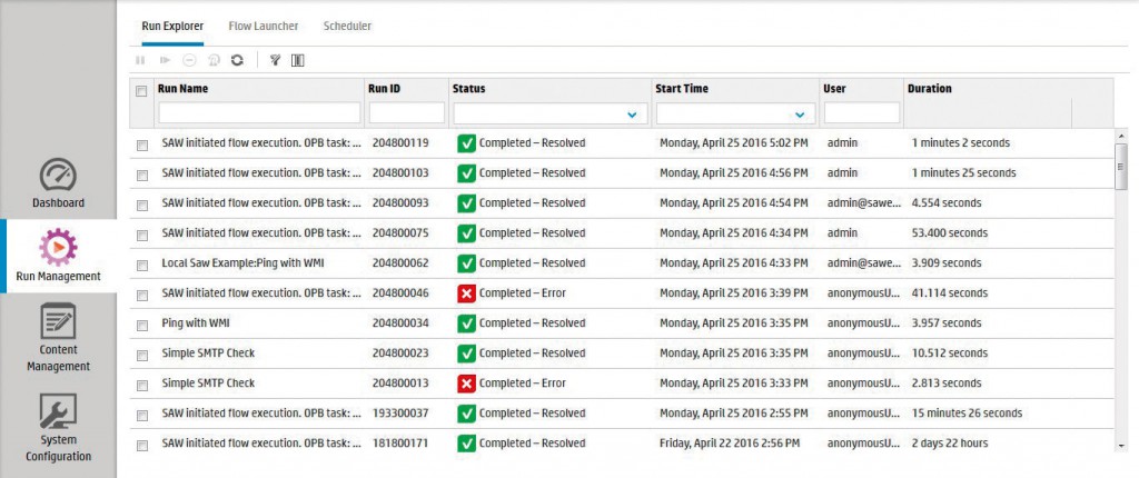 Operations Orchestration - ABAST